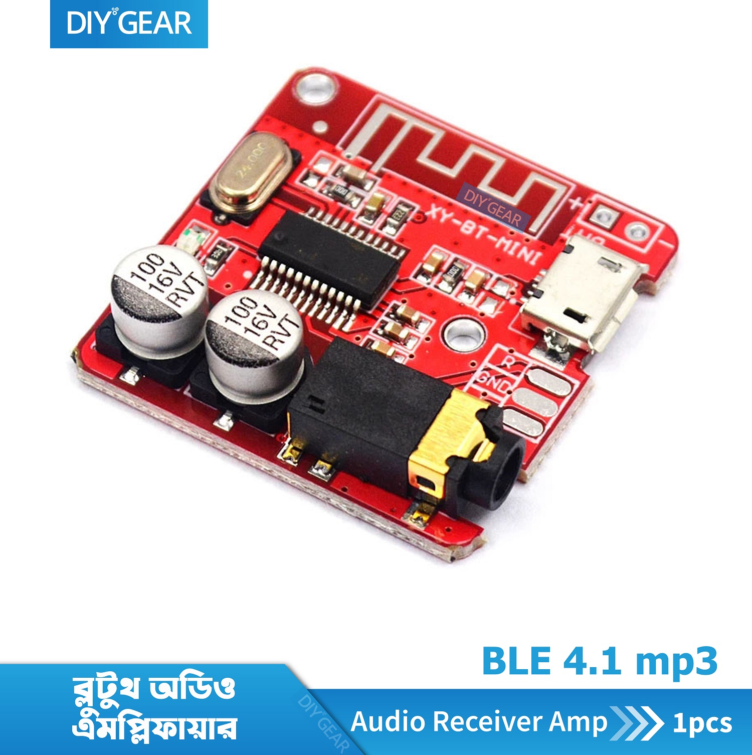 Mini MP3 Bluetooth Audio Receiver board BLE 4.1 mp3 lossless decoder ...